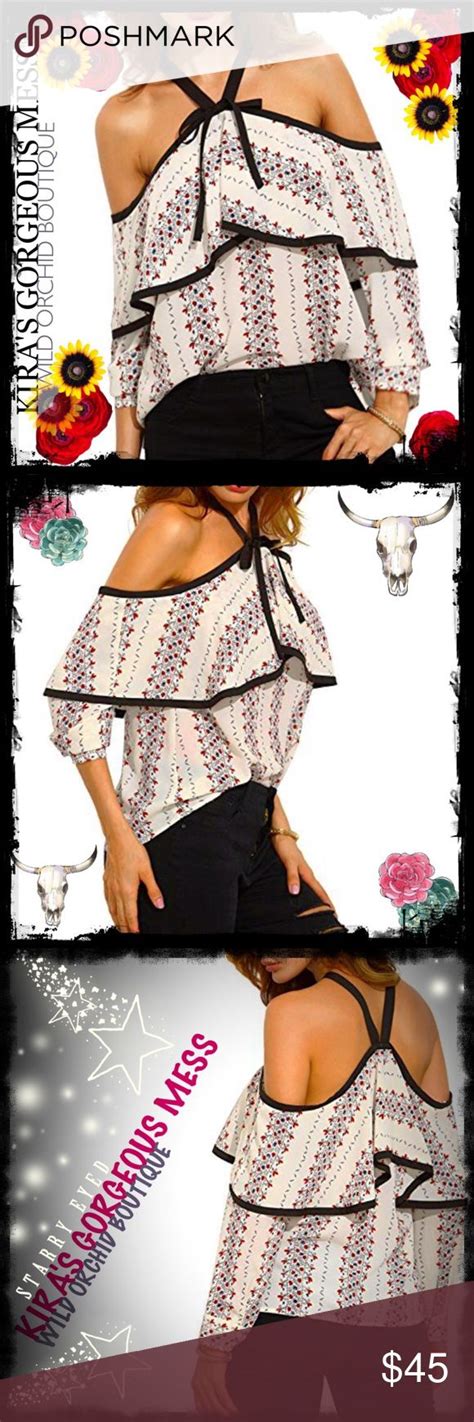 BNWT Off Shoulder Spaghetti Strap Halter