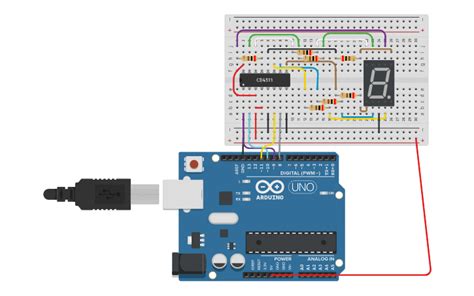 Circuit Design Quiz Counter Tinkercad