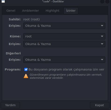 Çözüldü Linux Visual Studio Code sudo yetkisi Insufficient