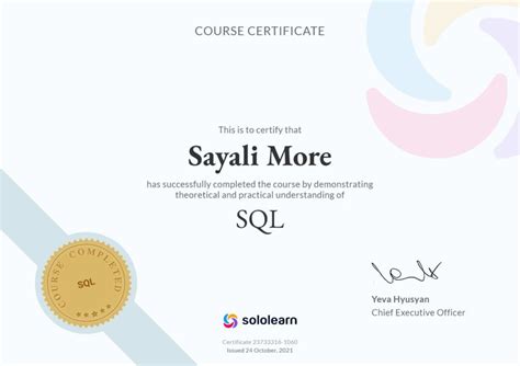 Sayali More On Linkedin Sololearn Sql Learning