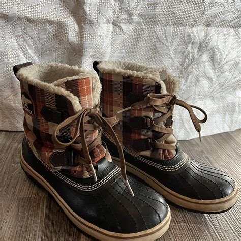 Sorel Tivani Sherpa Lined Winter Boots Size 65 Depop