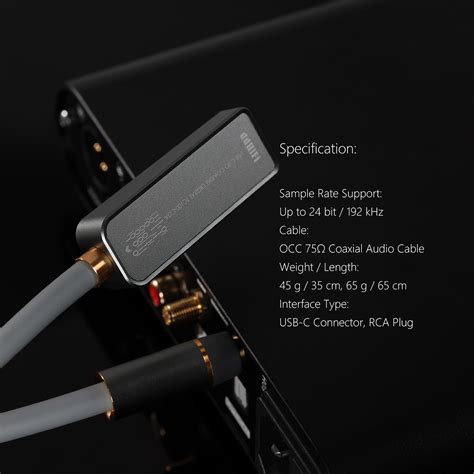 Dd Hifi Tc100 Coa Digital Adapter With Coax Male To Usb Ty