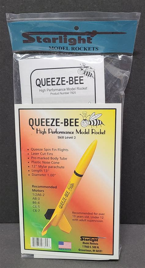 Queeze Bee Model Rocket Kit Ollie Oop Rocketry