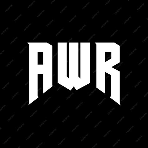 Premium Vector Awr Letter Logo Design For Technology Company Awr Logo