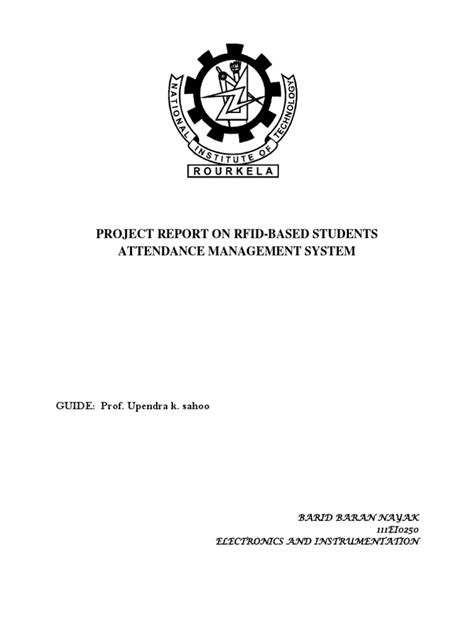 Rfid Based Attendance Management System Pdf Radio Frequency Identification Computer
