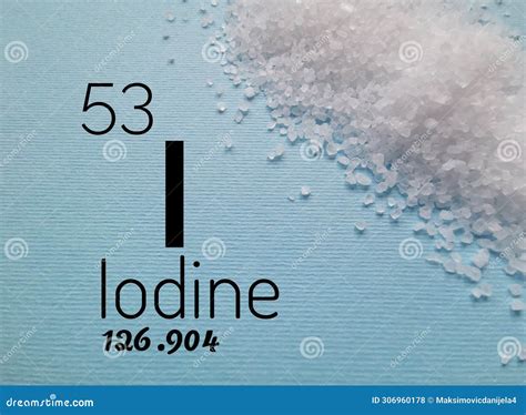 Iodine Is A Chemical Element Of The Periodic Table With The Symbol I