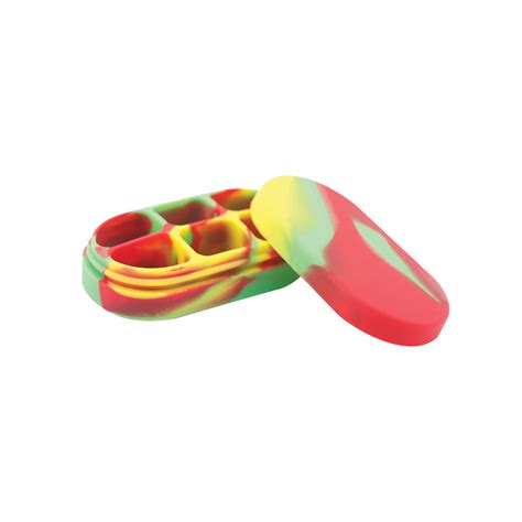 6 Compartment Silicone Concentrate Containers Inhalco