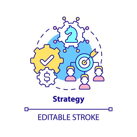 Strategy Concept Icon Pillar Of Innovation Management Abstract Idea Thin Line Illustration