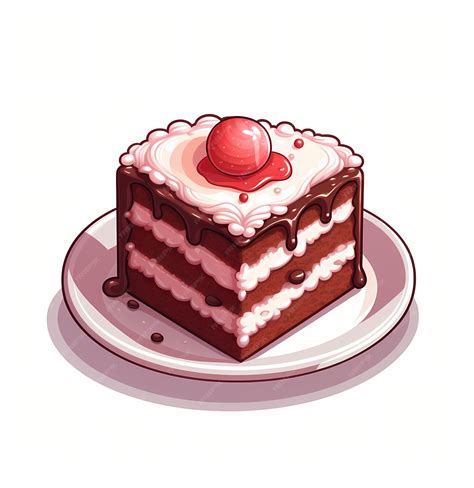 Premium Ai Image Slice Of Cake Pixel Art