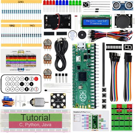 Freenove Super Starter Kit Para Raspberry Pi Pico Incluido Compatible Con Arduino Ide