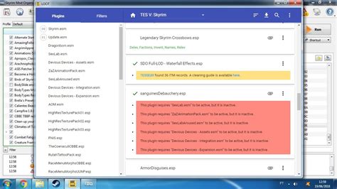 LOOT Missing Inactives Files Skyrim Technical Support LoversLab