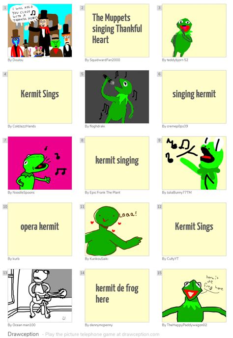 The Muppets Singing Thankful Heart Drawception