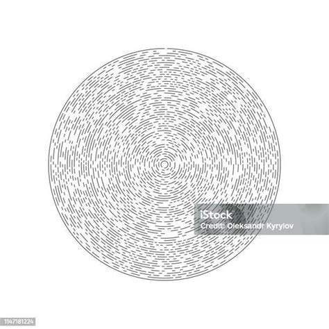원 형태의 라인 미래 지향적 인 동그라미 벡터 일러스트 레이 션 흰색 배경에 고립입니다 편집 가능한 스트로크 0명에 대한 스톡 벡터 아트 및 기타 이미지 Istock