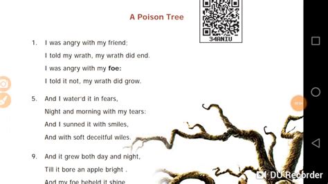 A Poison Tree Youtube