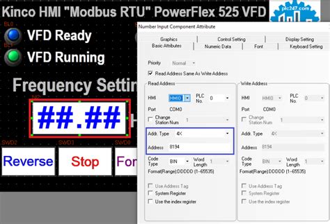 Hmi Kinco Modbus Rtu Powerflex 525 Tutorial