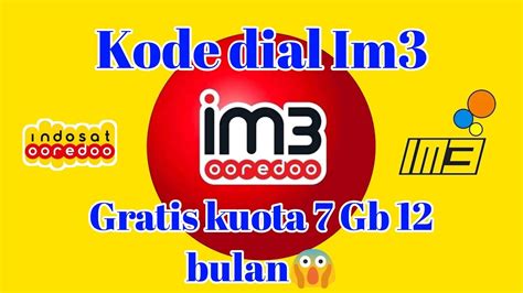 Kuota Gratis IM3 7 Gb 12 Bulan Work YouTube