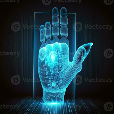 Ai Machine Learning Robot Hand Touch On Big Data Network Connection