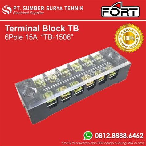 Jual Terminal Block Tb 1506 6p 15a Fort Jakarta Pusat Toko Sumber