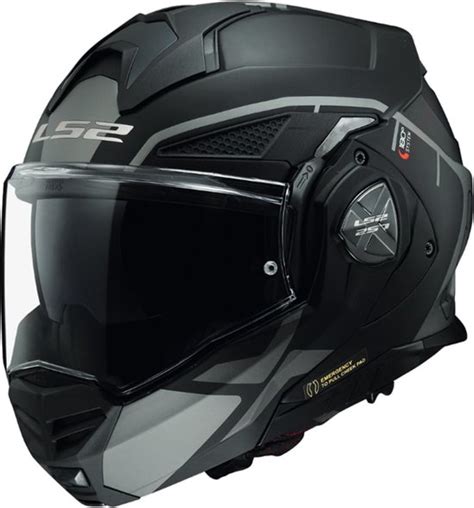 LS2 FF901 Advant X Metryk Mat Titanium Systeemhelm Maat XL Helm