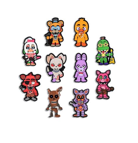 FNÀF Croc Charms 10PCS Superhero Shoes Charm for Crocs PVC Etsy