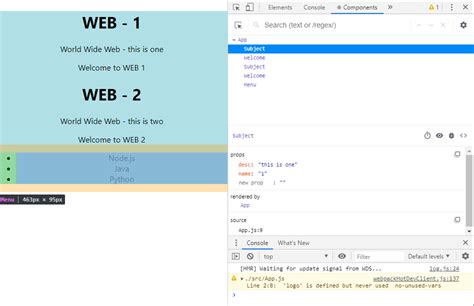 React 리액트 컴포넌트component제작 인스턴스 속성props의 사용법 React Developer Tools