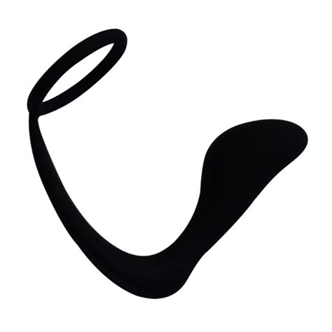 Tapón anal de silicona 2 en 1 para punto G para hombres Gay con anillo