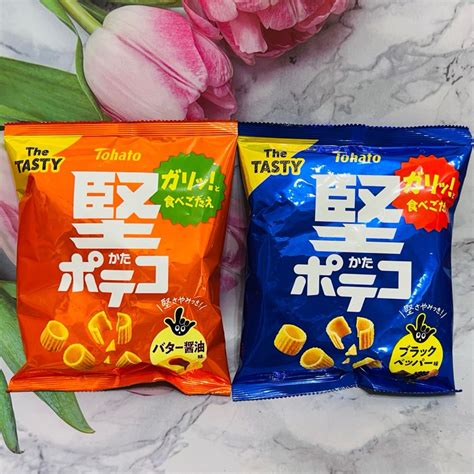 大貨台日 日本 Tohato 東鳩 硬脆洋芋圈 奶油醬油風味黑胡椒風味 蝦皮購物
