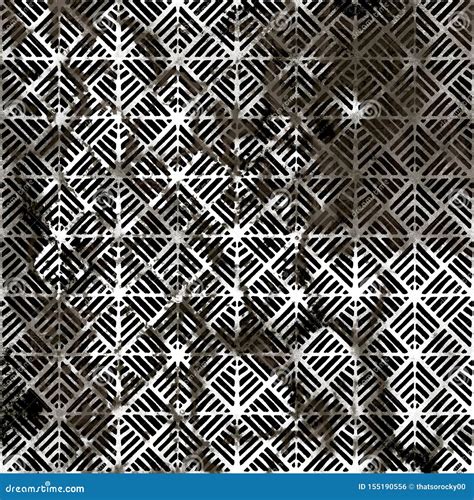 Geometry Classic Repeat Modern Pattern With Textures Stock Illustration