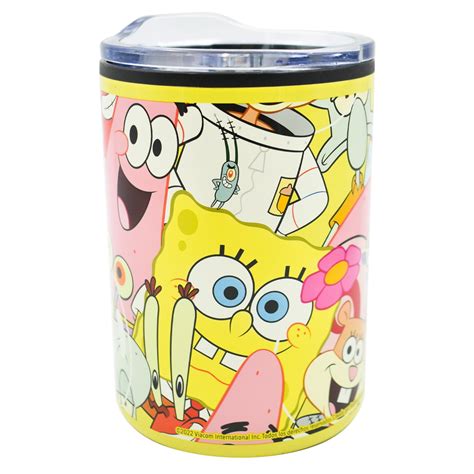 Termo Doble Pared De Acero Inoxidable Con Tapa 350 Ml Con Diseño De Bob