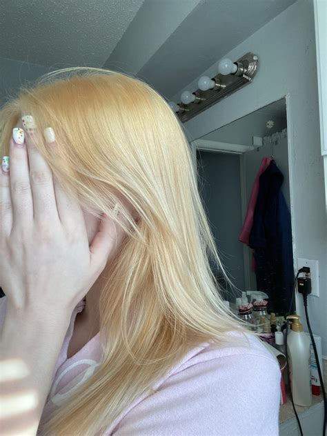 Bleached My Faded Red Hair And Got This Yellow Y Blonde How Could I