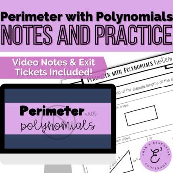 Perimeter With Polynomials Lesson By Erin S Essential Equations TPT