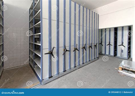 Roller Racking System Stock Photo Image Of Rack Folder 39544812