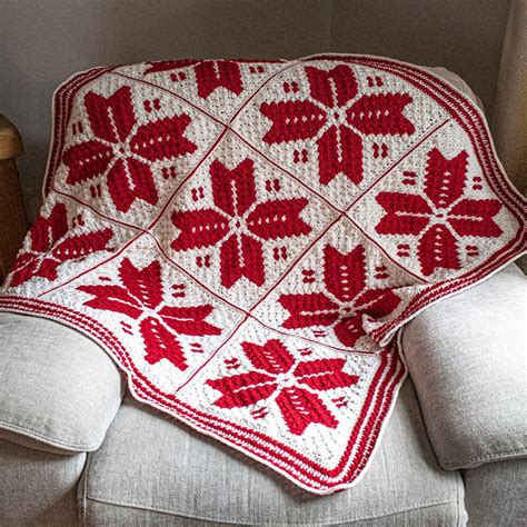 Do You Love Nordic Themed Patterns Try This Nordic Snowflake Blanket