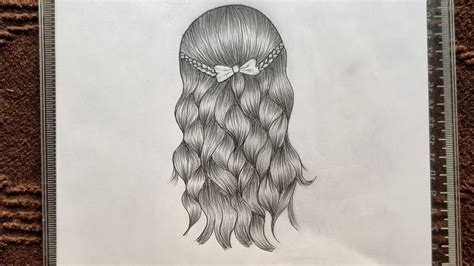 Beautiful Hairstyle Pencil Sketch For Beginners Art Of Drawing