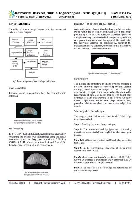 Insect Shape Detection And Classification Using Digital Image Processing Pdf