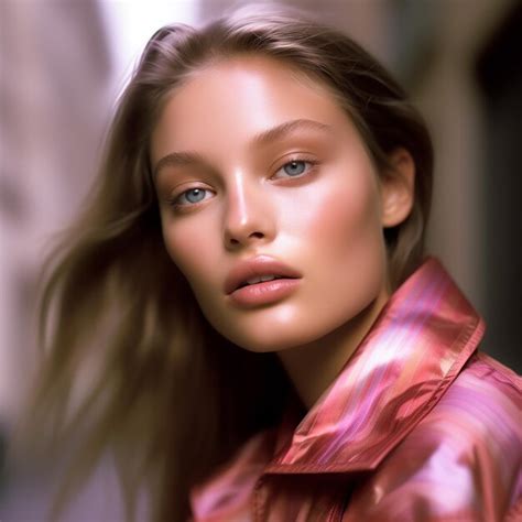 Premium Ai Image Photo Realistic Beauty Portrait Female Brown Hair