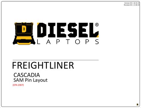 Freightliner Sam Cabcascadia Sam Pin Layout Epa 2007