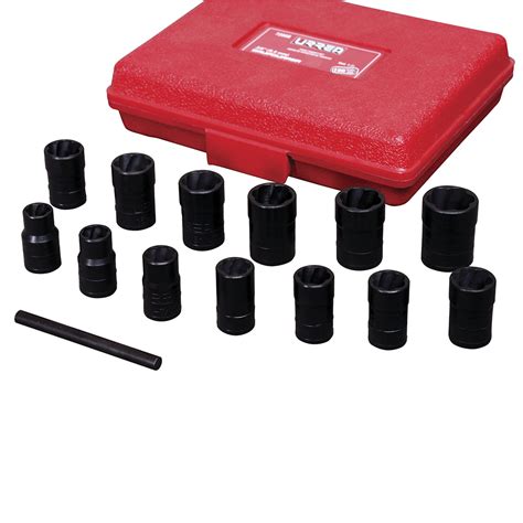 Urrea 7200S 7200S TRUPER Juego De Extractor Tuercas Barridas 3 8 14