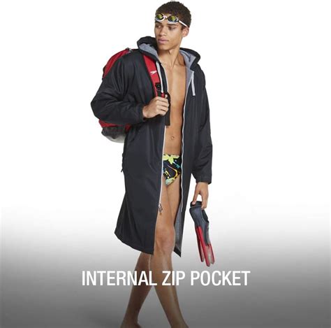 Speedo Unisex Adult Parka Jacket Fleece Lined Team Colorspurplegrey
