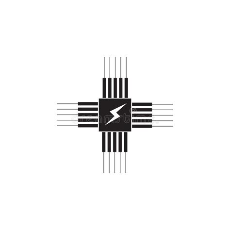 Circuit Logo Vector Element Symbol And Design Stock Vector