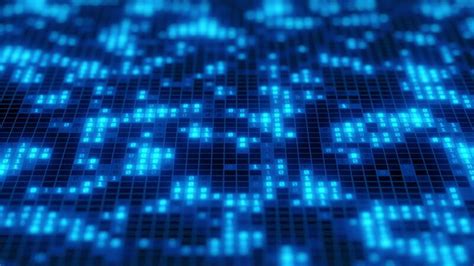 Glowing Binary Code Matrix In Blue Stock Video At Vecteezy