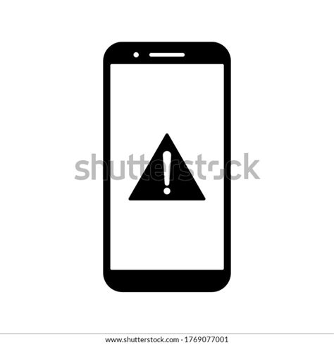 Phone System Error Icon System Not Stock Vector Royalty Free