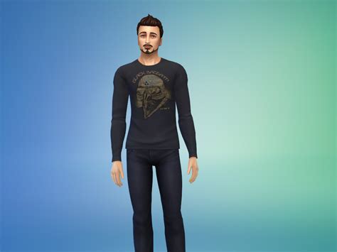 The Sims Resource Tony Stark Black Sabbath T Shirt