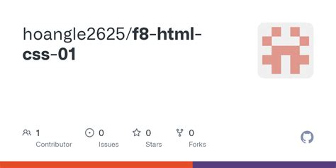 Github Hoangle2625f8 Html Css 01