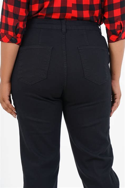Calça Cropped Plus Size Estímulo Sarja Program Moda Moda Plus Size