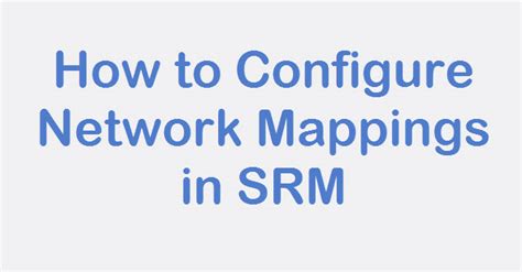 Configure Network Mappings In Srm Mastering Vmware Configure Network Mappings In Srm Mastering Vmware