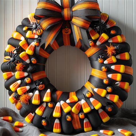 Candy Corn Crafting Wreath Candy Corn Hub