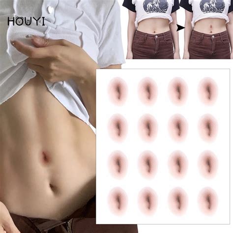 Waterproof Temporary Belly Button Eye Stickers Visual Height Good