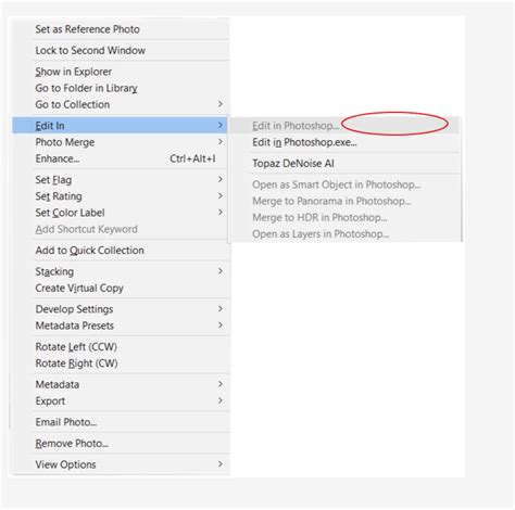 Solved Lightroom Not Recognising Photoshop In Edit In S Adobe