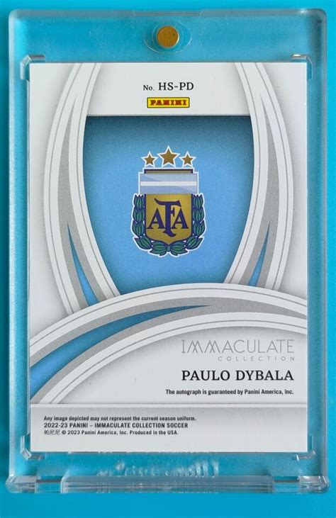2022 23 Panini Immaculate Soccer Heralded Signatures Paulo Dybala Auto